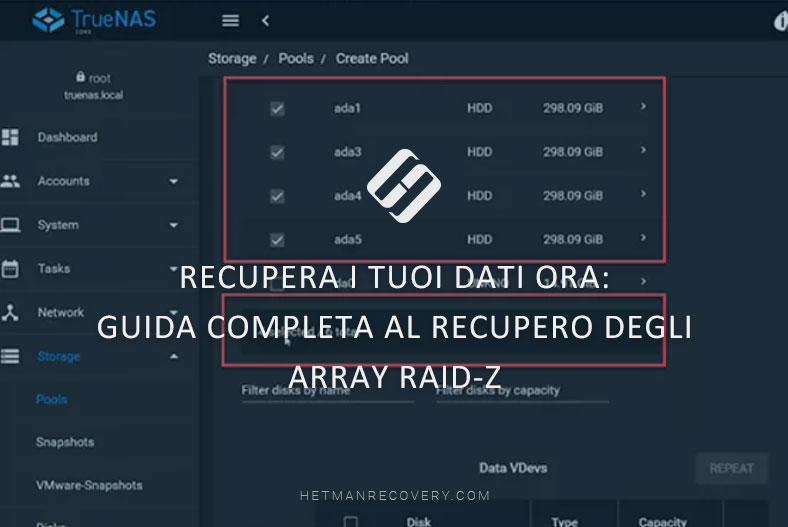 Recupera subito i tuoi dati: Guida completa al recupero degli array RAID-Z