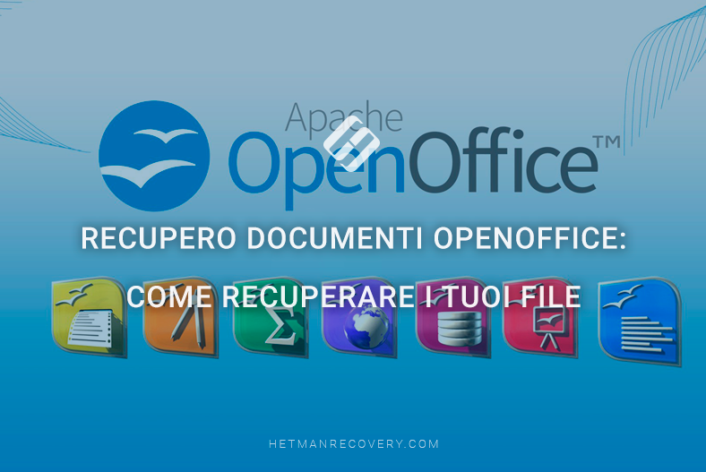 Recupero dei documenti OpenOffice: guida al recupero dei file