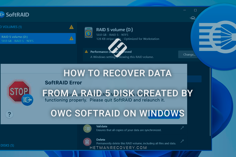 How to Recover Data From a RAID 5 Disk Created By OWC SoftRAID on Windows