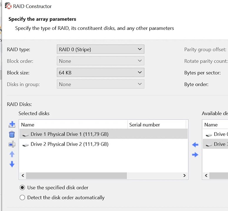 RAID Data Recovery After Failure of the InLine 76696C Controller