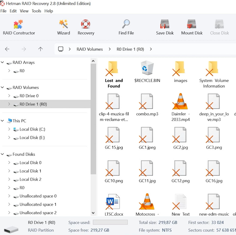 RAID Data Recovery After Failure of the InLine 76696C Controller