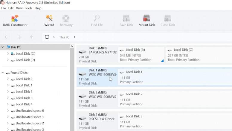 How to recover data from RAID 0 and RAID 1 on an AMD motherboard (RAIDXpert2)