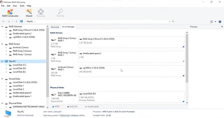 Effektive RAID-Wiederherstellung auf NAS Lenovo ThinkSystem SR650 V2 ...